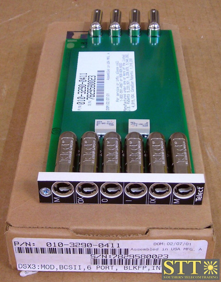 010-3290-0411 TELECT 6 PORT MINI WECO TO BNC MODULE NEW | eBay