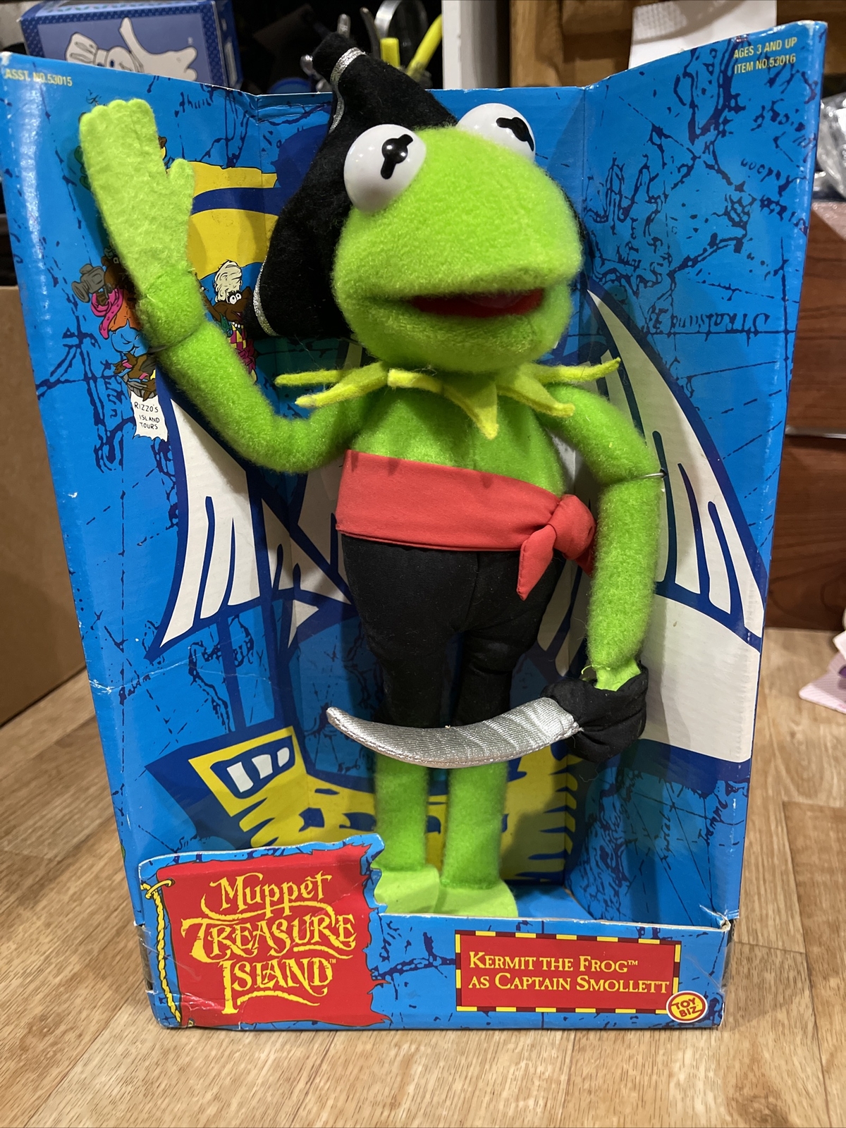 A1) Vintage Muppet Treasure Island Kermit the Frog Captain Smollett ...