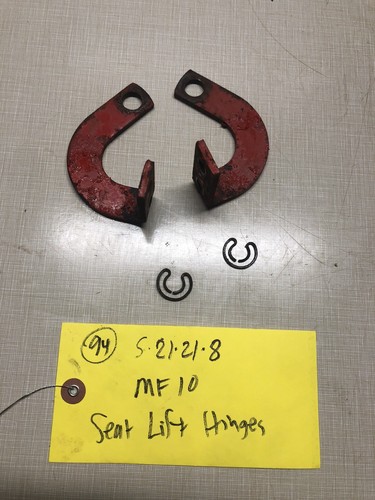 Massey Ferguson MF-10 MF-12 Tractor Right And Left Seat Hinges SN 3516 ...