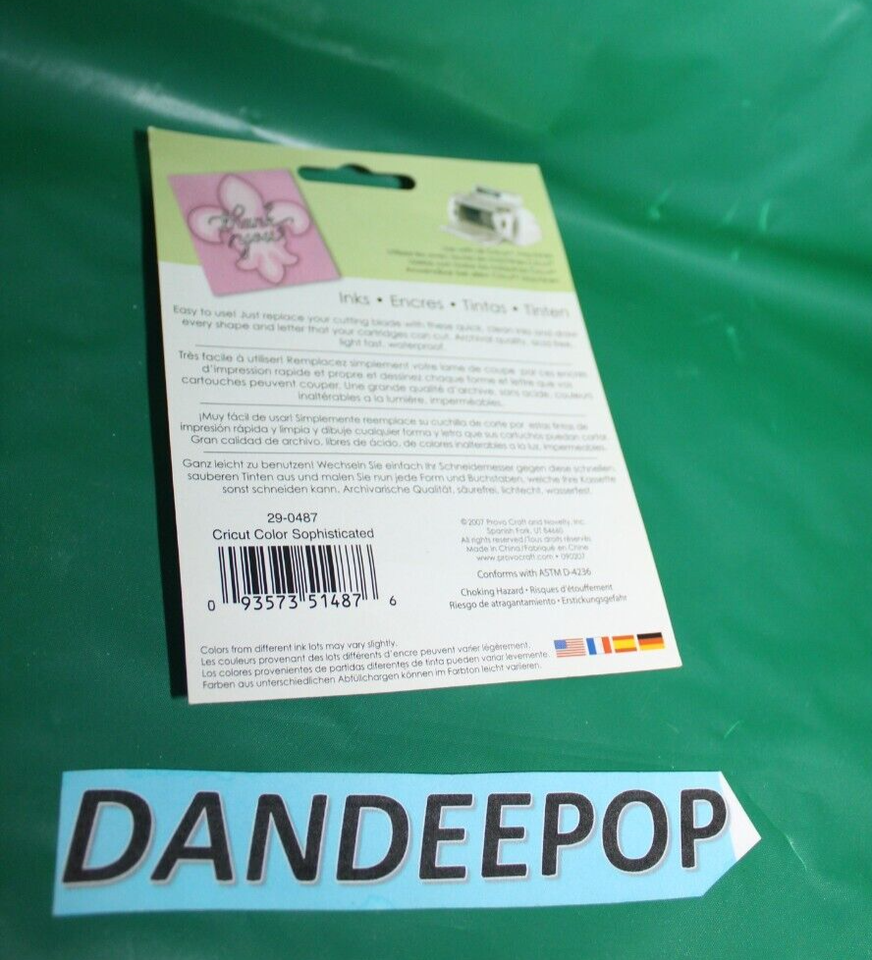 Cricut Provo Craft 5 Piece Sophisticated Color Ink Cartridges | eBay