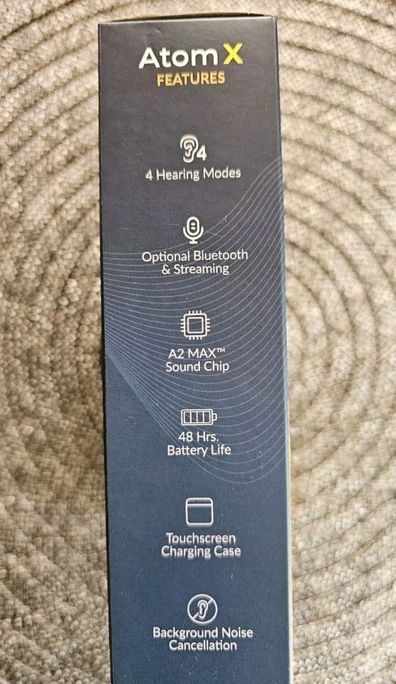 Audien Hearing ATOM X -Rechargeable OTC Hearing Aids -NEWEST MODEL ...