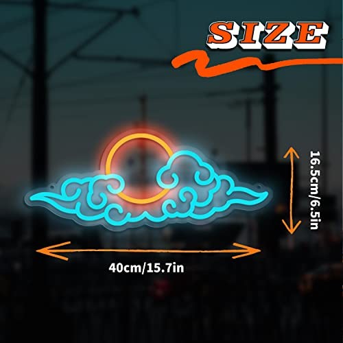 Anime Neon Sign,Led Cloud Neon Signs for Wall Decor,Gaming Neon Sign ...