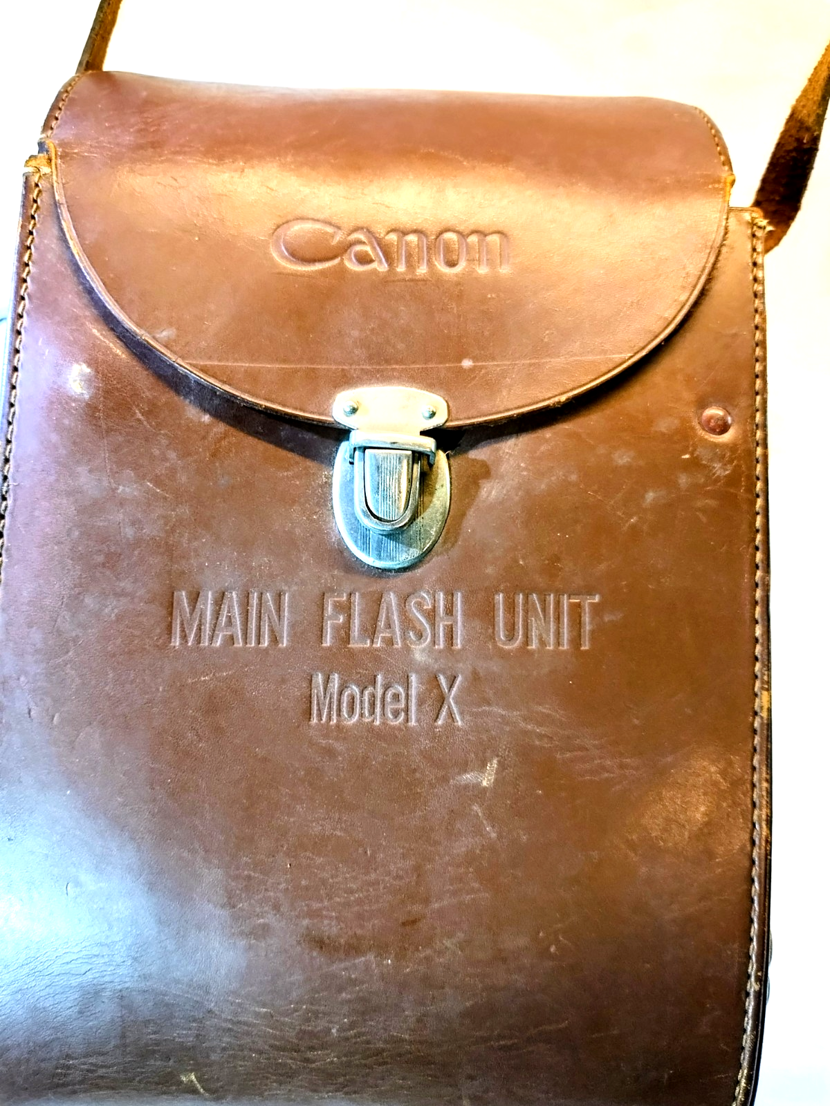 Rare Vintage Canon Main Flash Unit Model X w/ Case w/Extra Bulbs | eBay