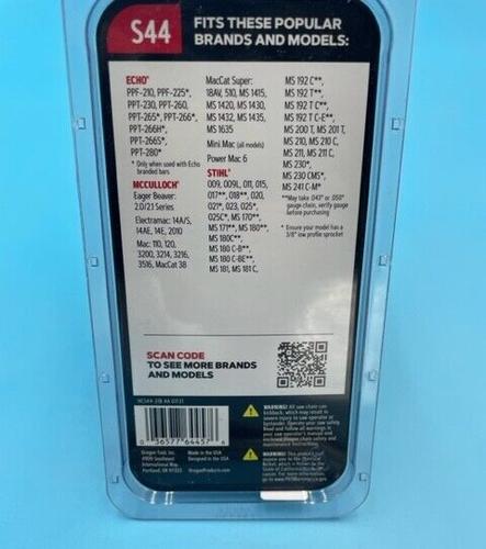 OREGON~ 12"~S44~Stihl~Echo-McCulloch~Replacement Chain Saw Blade~Chain | eBay