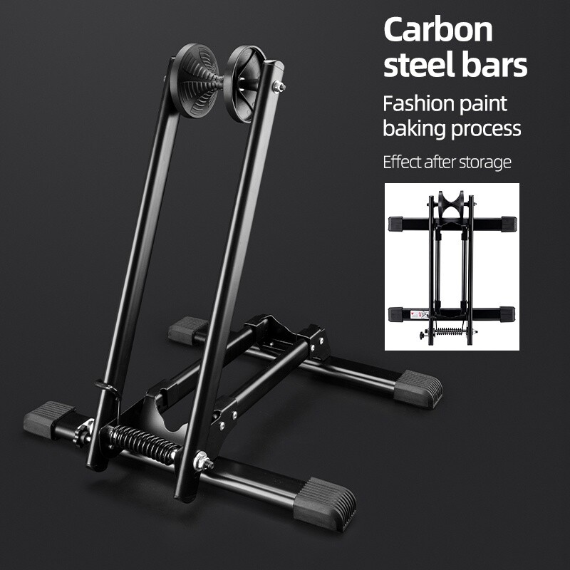 ROCKBROS Foldable Bike Stand Floor Mountain Road Indoor Outdoor Garage ...