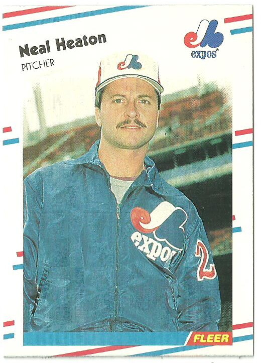 NEAL HEATON MONTREAL EXPOS #185 - FLEER NM-MT 1988 | eBay