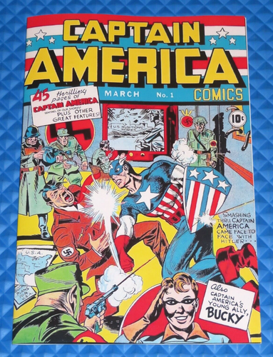 Captain America Comics #1 Facsimile Cover Marvel TB Reprint Interior ...