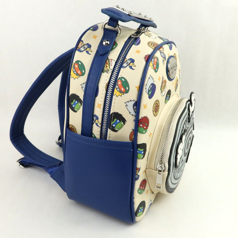 Naruto x Teenage Mutant Ninja Turtles Mini Backpack Shinobi Hidden Leaf ...