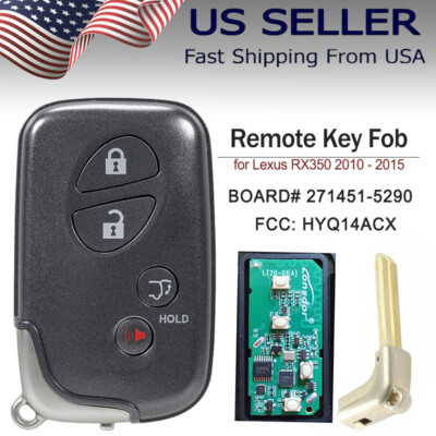 Replacement for Lexus RX350 10 11 12 2013 2014 2015 Smart Key Fob ...