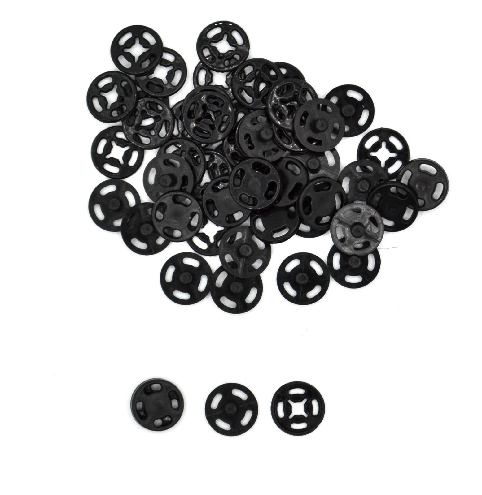Plastic Sew on Press Studs Shields Snap Fasteners Sewing Crafts ...