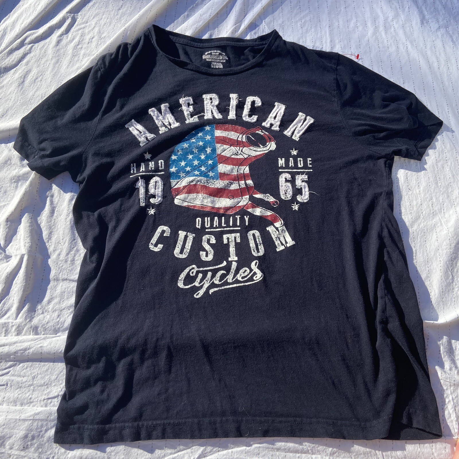 American Custom Cycles MOTORCYCLE Helmet AMERICAN FLA… - Gem