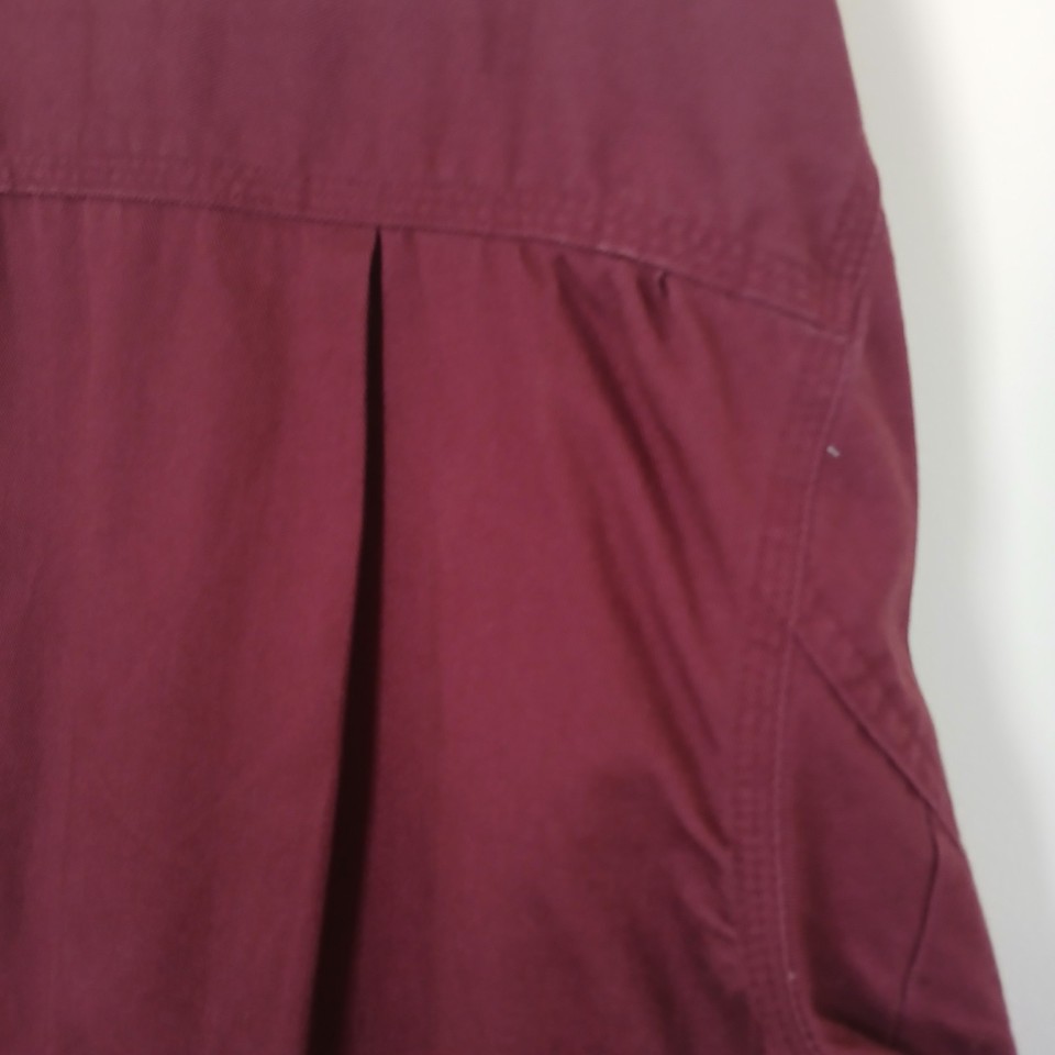 C.E. Schmidt Workwear men's maroon long-sleeve button-front shirt. | eBay