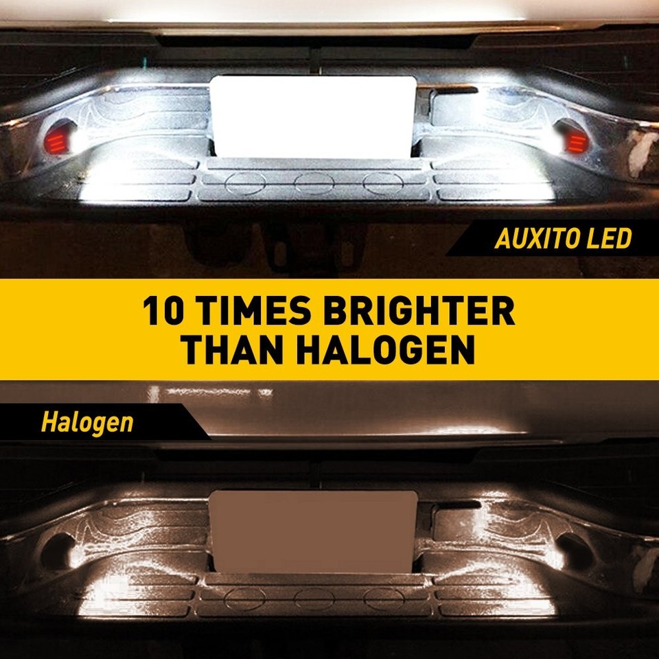 2X LED License Plate Lights Lamp Lens Housing For Toyota Tacoma Pickup ...