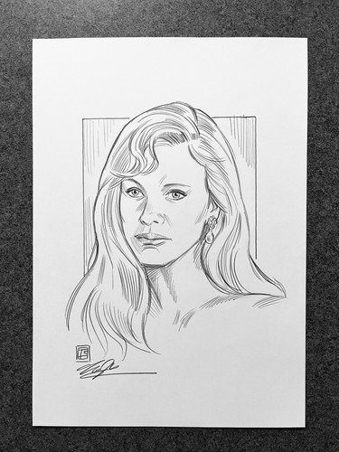 Batman 89 Vicki Vale Kim Basinger ORIGINAL PENCIL SKETCH by Tim Shinn ...