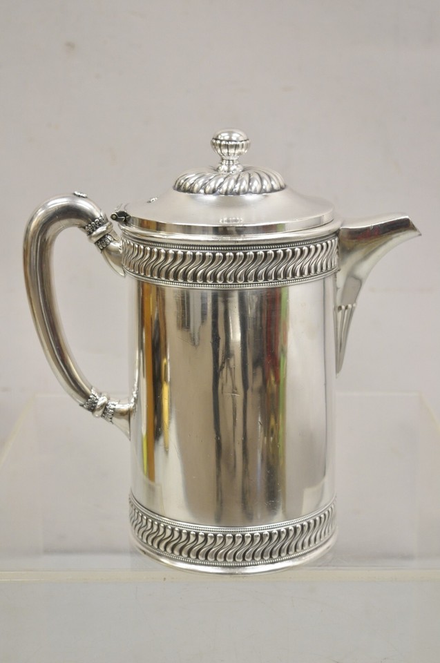 Antique Victorian US Navy International Silver Ice Water Pitcher w ...