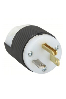 Hubbell HBL5366C 20A Dual Pole Electrical Plug - Black 783585173955| eBay