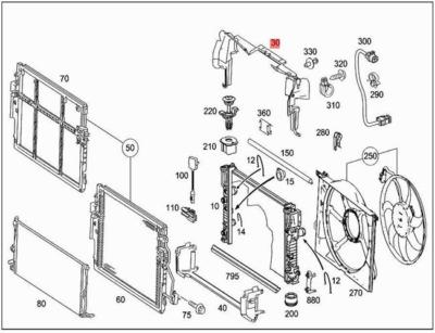 Genuine Air Baffle MERCEDES W221 2215000816 | eBay