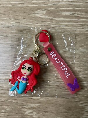 Ariel Disney 3d Rubber Key Ring Keychain Figure Keyring | eBay