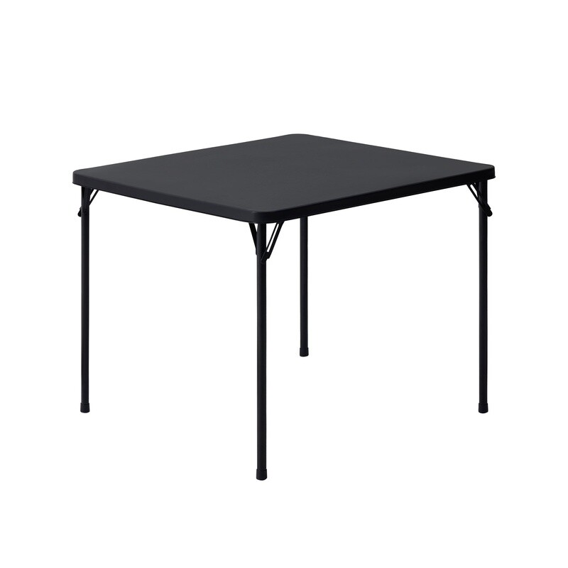 Folding Table 34in Square Card Table Indoor Outdoor Easy Clean ...