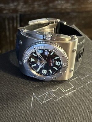 Azimuth Extreme-1 Automatic Titanium 2000m Deep Dive Swiss Mans Watch ...