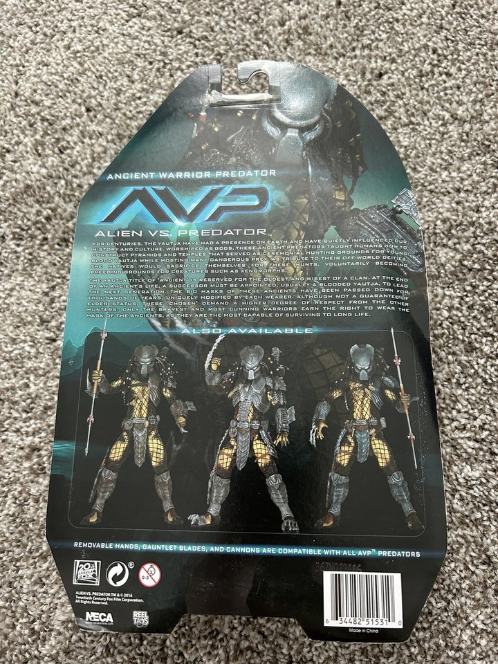 Neca AVP Alien vs. Predator Series 15 Ancient Warrior Predator Action ...