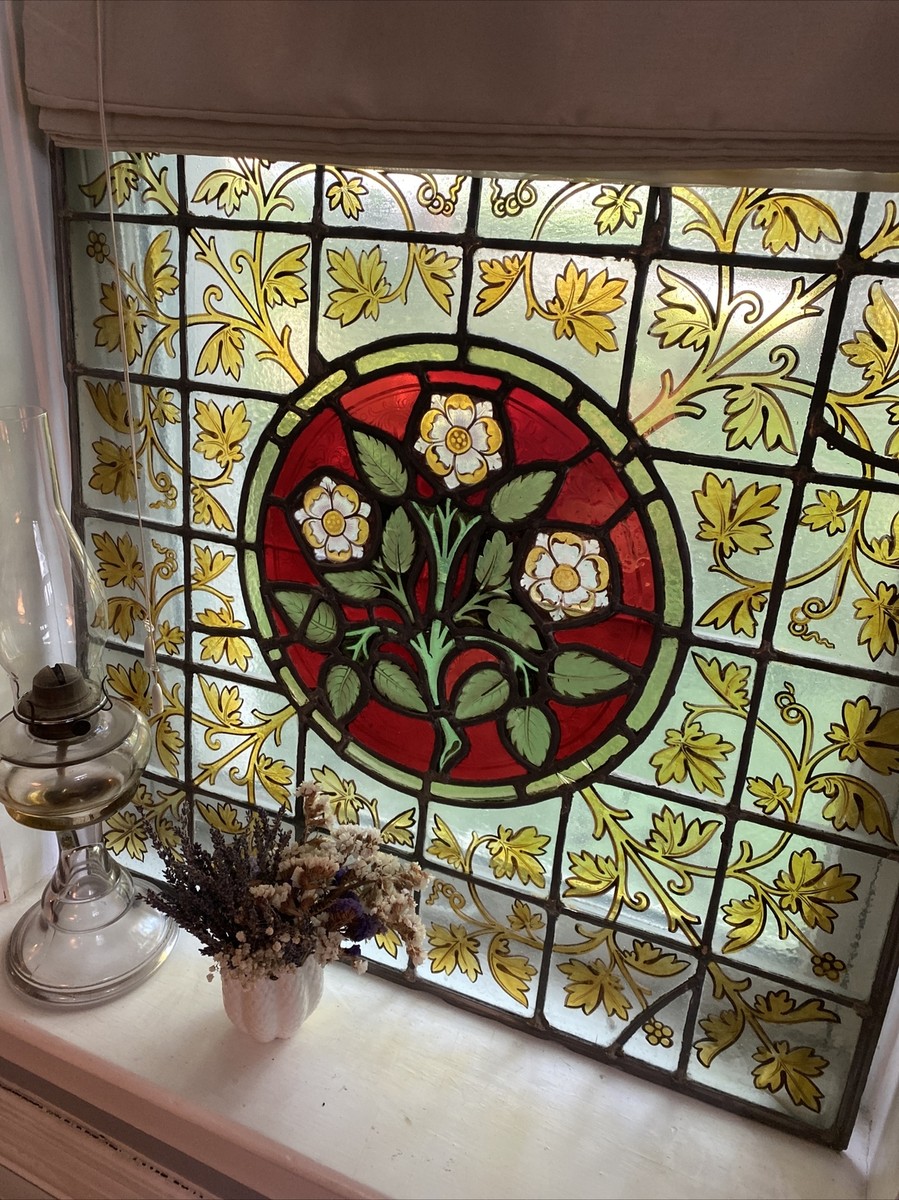 Antique Victorian Stained Glass Windows