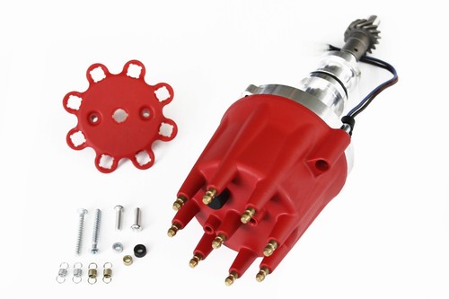 Red BBF 351C 429 460 MSD Ignition 6AL Box TSP Pro Billet Distributor ...