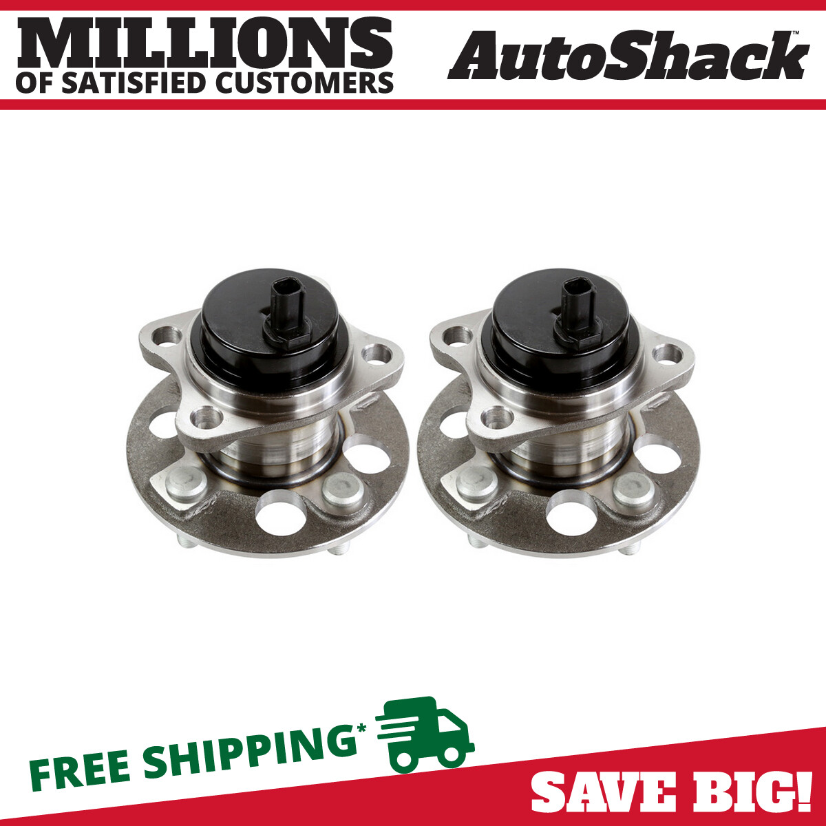 Rear Wheel Hub Bearing Assembly Pair 2 for Toyota Yaris Prius C 2013 ...
