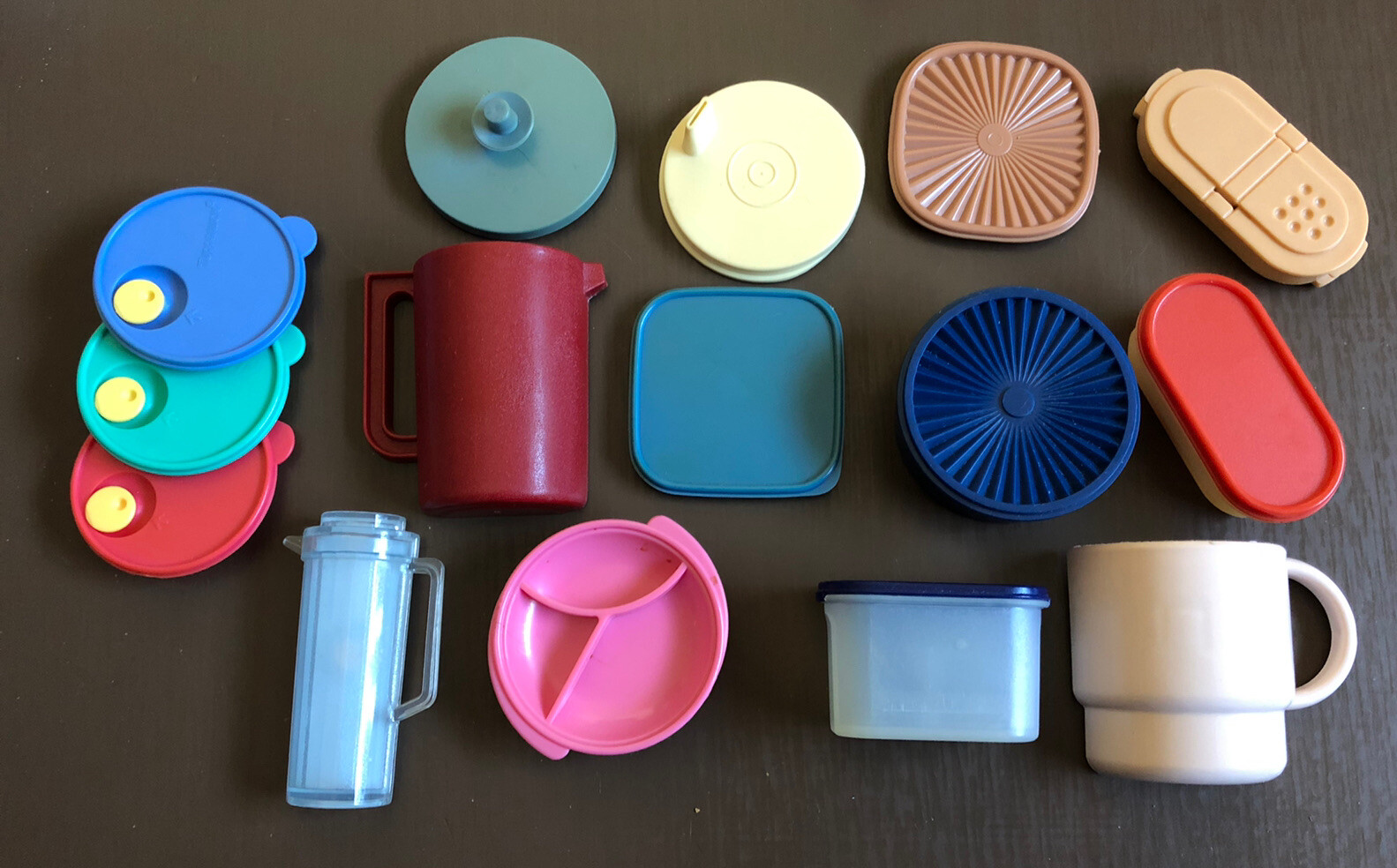 Vintage Lot of 15 Tupperware Miniature mini products Refrigerator ...