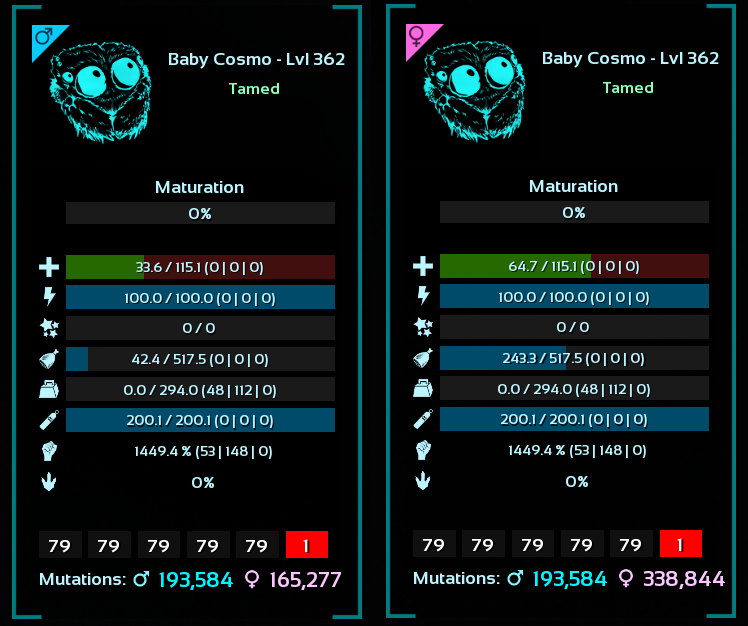 ARK Survival Ascended Deadpool Cosmo TOP STATS - PVE Official | eBay