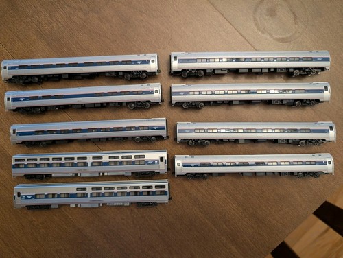 N SCALE Lot of 9 Kato Amtrak Cars | eBay