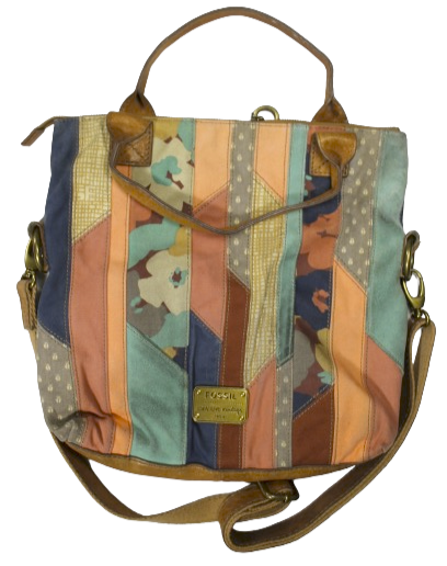 Fossil Patchwork Key Per Signature Handbag Shoulder Bag Large Y2K Purse ...