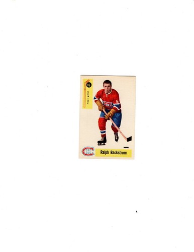 1958-59 Parkhurst Hockey #16 Ralph Backstrom rookie | eBay