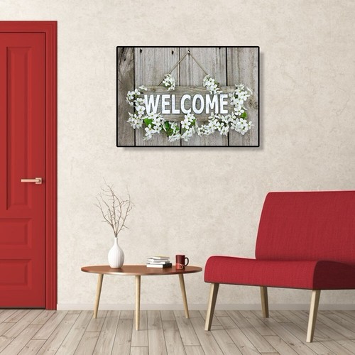 5# 5D DIY Full Drill Diamond Painting Welcome Embroidery Mosaic Craft ...