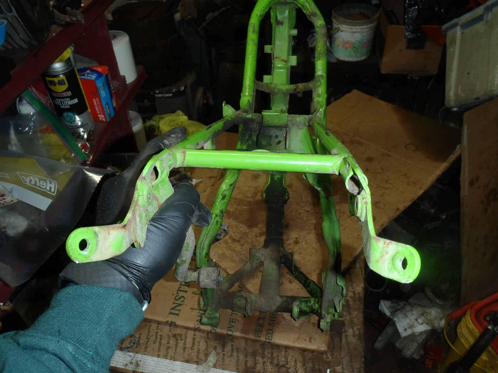 Kawasaki 2002 KX100 KX 100 main frame chassis And Crankshaft | eBay