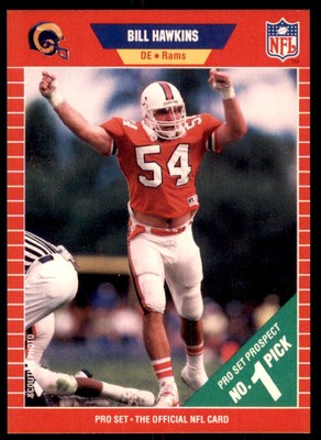 1989 Pro Set Bill Hawkins Football Cards #500 | eBay