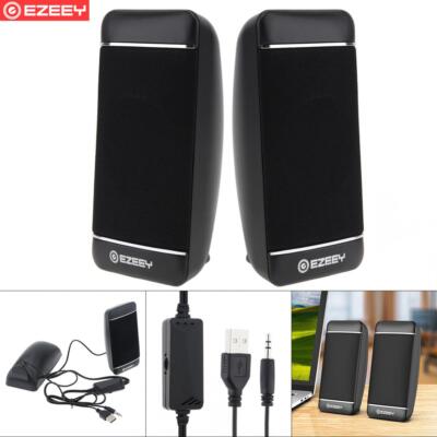 USB Wired Computer Speakers Stereo Bass Subwoofer Speaker For PC Laptop ...