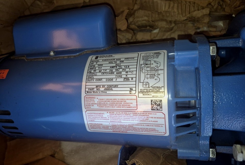 GOULDS XYLEM IRRI-GATOR GT20 SELF-PRIMING SINGLE PHASE CENTRIFUGAL PUMP ...