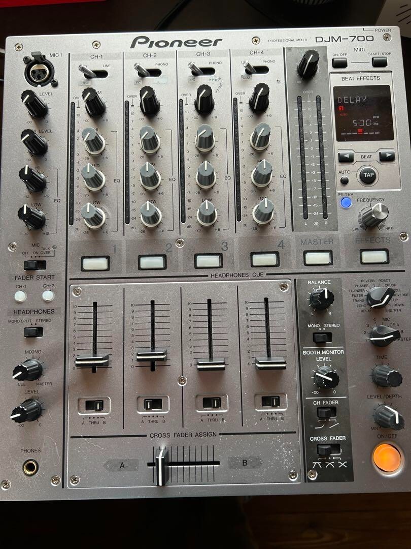 Pioneer DJM-700 Silver Digital DJ Mixer 4-Channel 4ch DJM700 DJM-700-S ...