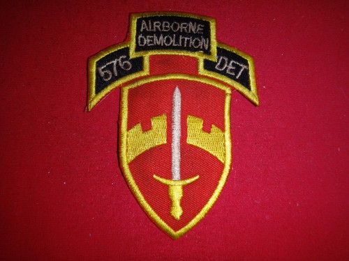 Vietnam War Patch US Army 576th ENGINEER Detachment AIRBORNE DEMOLITION ...
