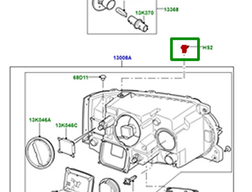 GENUINE LAND ROVER HEADLAMP SCREW LR2 RANGE ROVER 10-12 SET OF 10 NEW ...