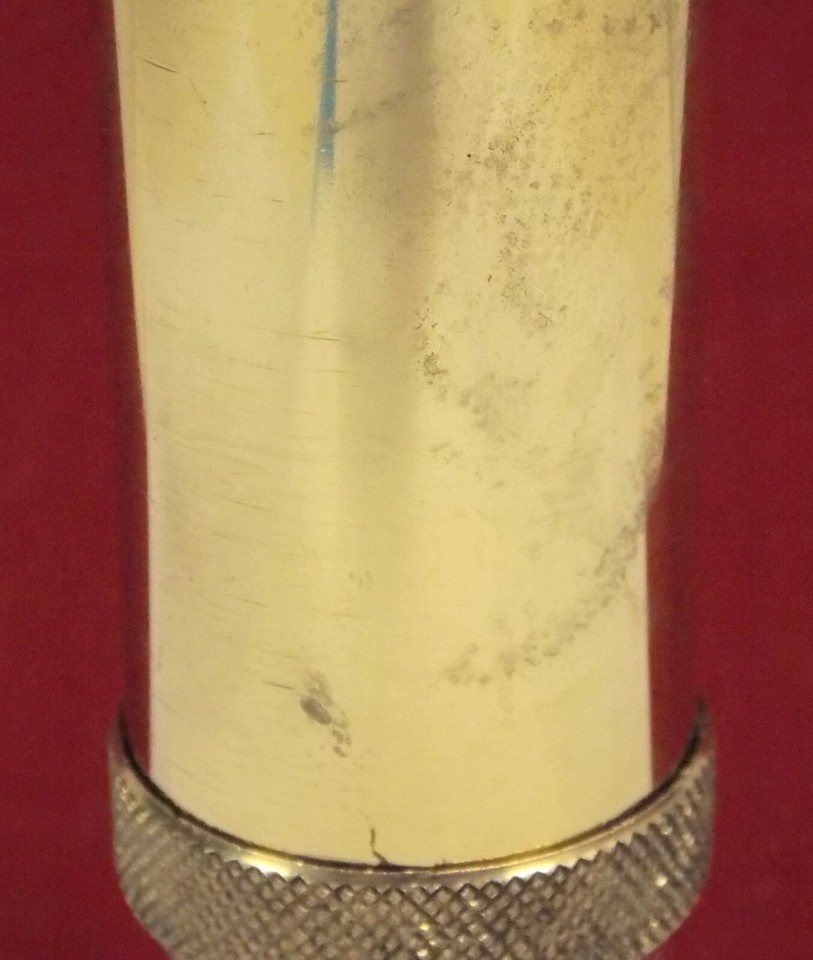 Vintage Brass CVA Black Powder Flask W/Trigger Dispenser Made In Italy ...