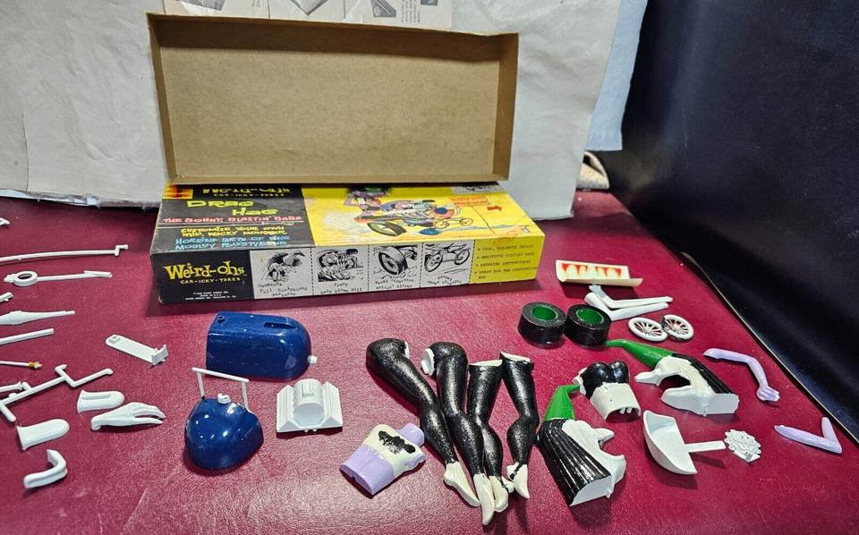 Vintage 1963 Hawk Weird ohs Drag Hag Model Kit Original Rare Hotrod Toy ...