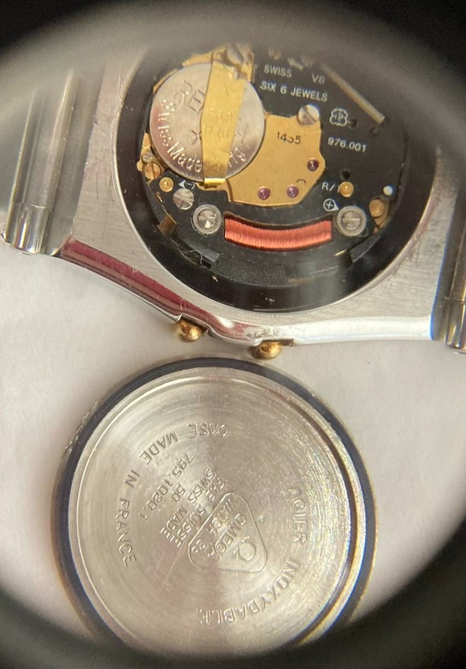Vintage Omega Constellation Cal.1455 Gold Dial Roman Quartz Women's ...