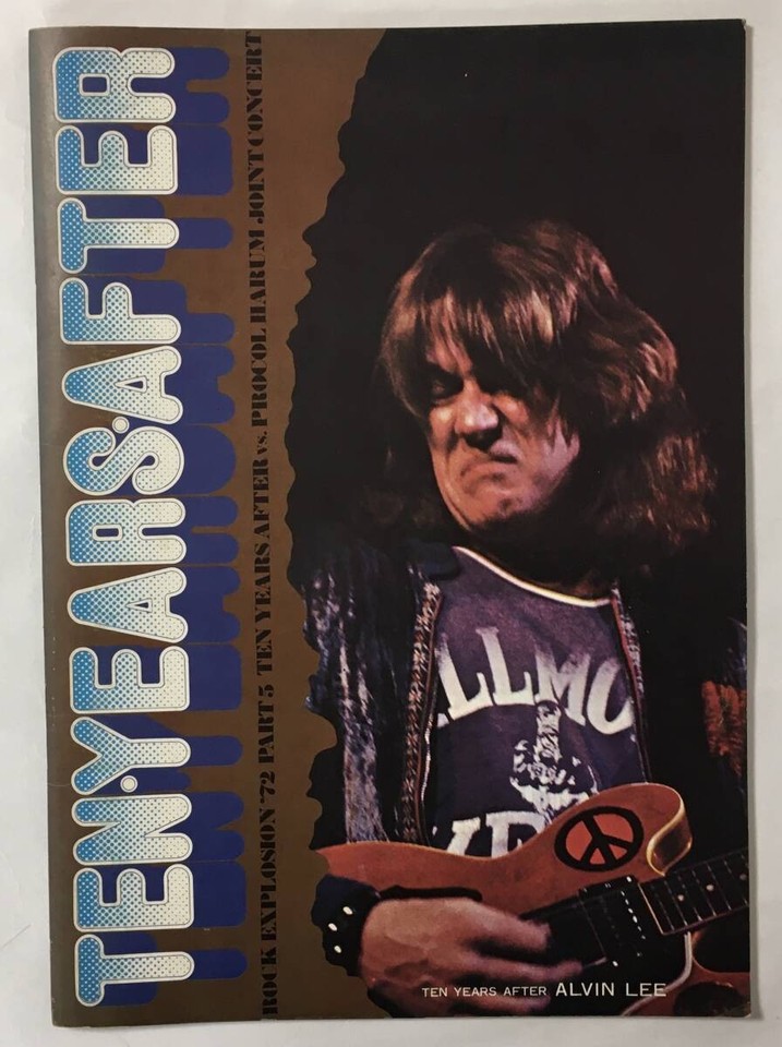 Ten Years After Orocól Harum 1972 Concert Program Ticket Flyer Used SS6 ...