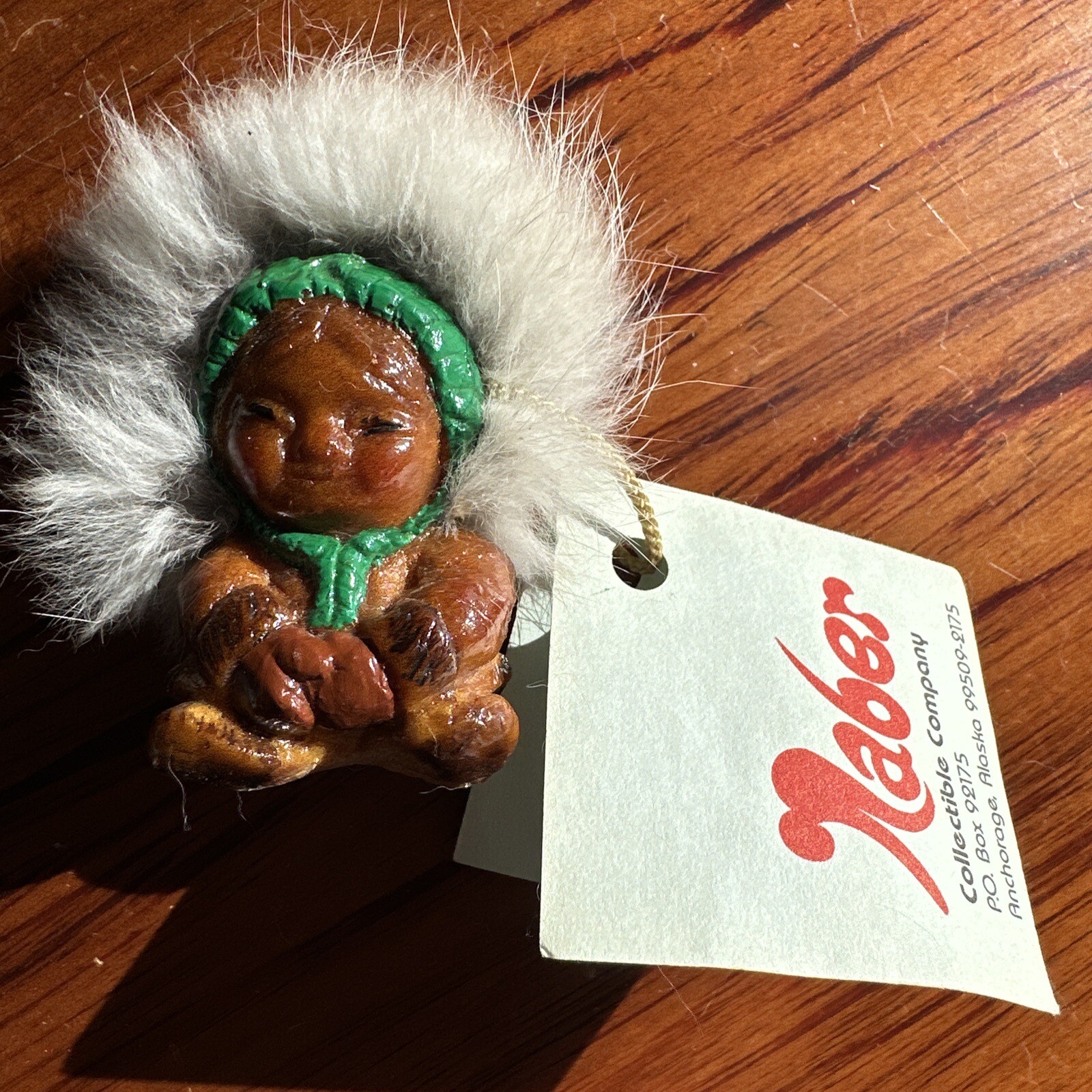 Vintage Naber Doll Original Alaska Collection “Baby” Tag Wood Carved ...