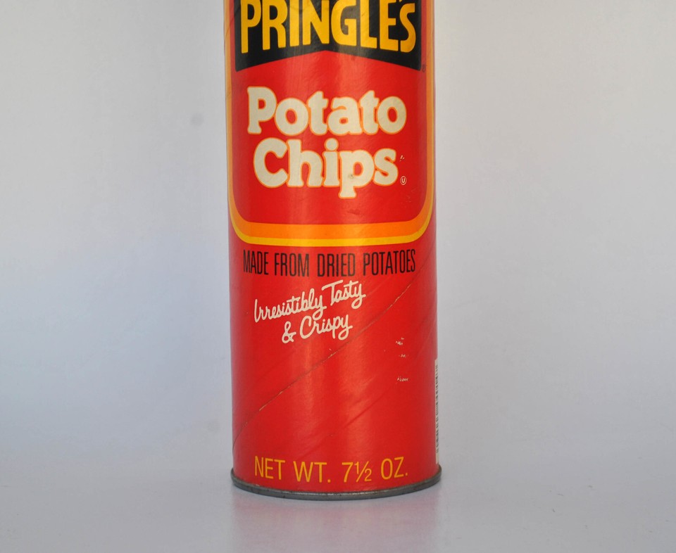 40 years Pringles Tube 1983 empty Vintage USA decorative | eBay