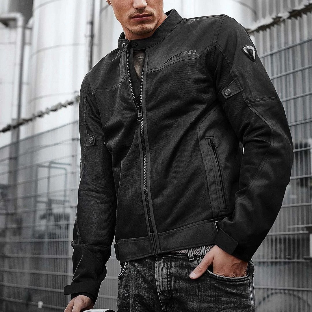 Rev'It! Eclipse 2 Black Summer Motorcycle Jacket, Size M | eBay