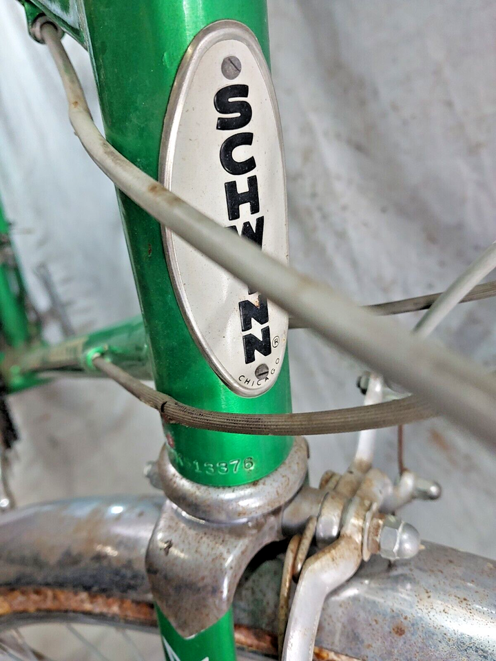 1982 Schwinn Varsity Vintage Cruiser Bike 52cm Small Green Steel USA ...