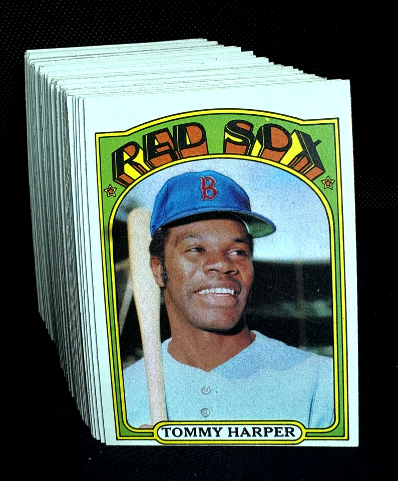 1972 TOPPS BASEBALL "NM/NM+STARTER LOT OF 90 CARDS" MINOR STARS/COMMONS ...